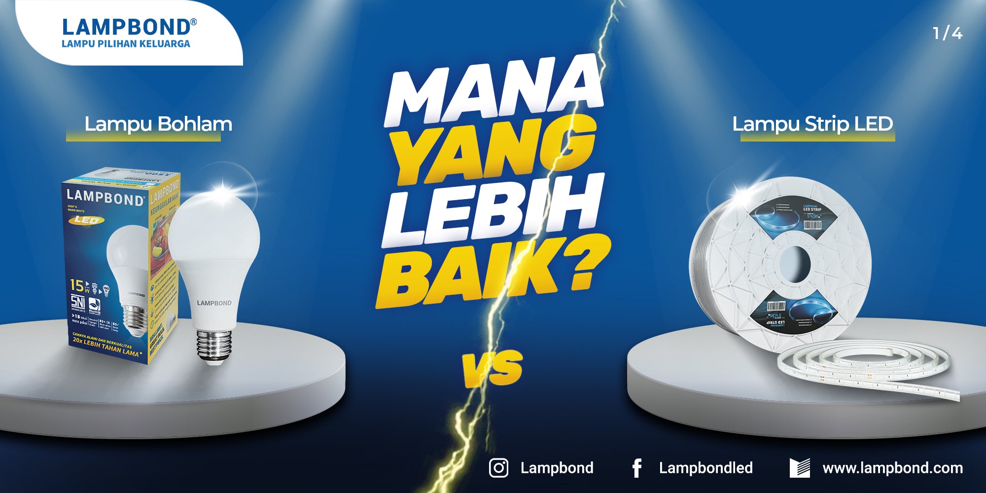 Lampu Bohlam VS Lampu Strip LED mana yang lebih baik? – Lampbond