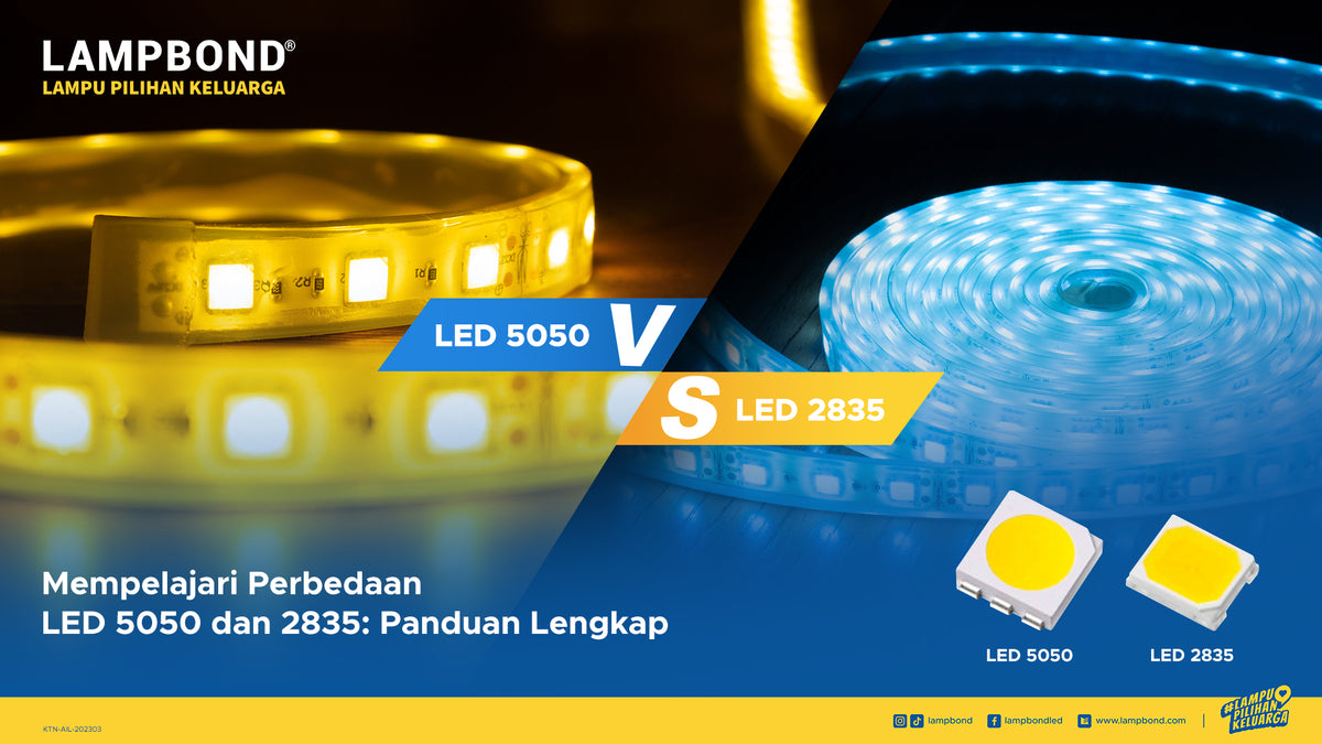 Mempelajari Perbedaan LED 5050 dan 2835: Panduan Lengkap – Lampbond